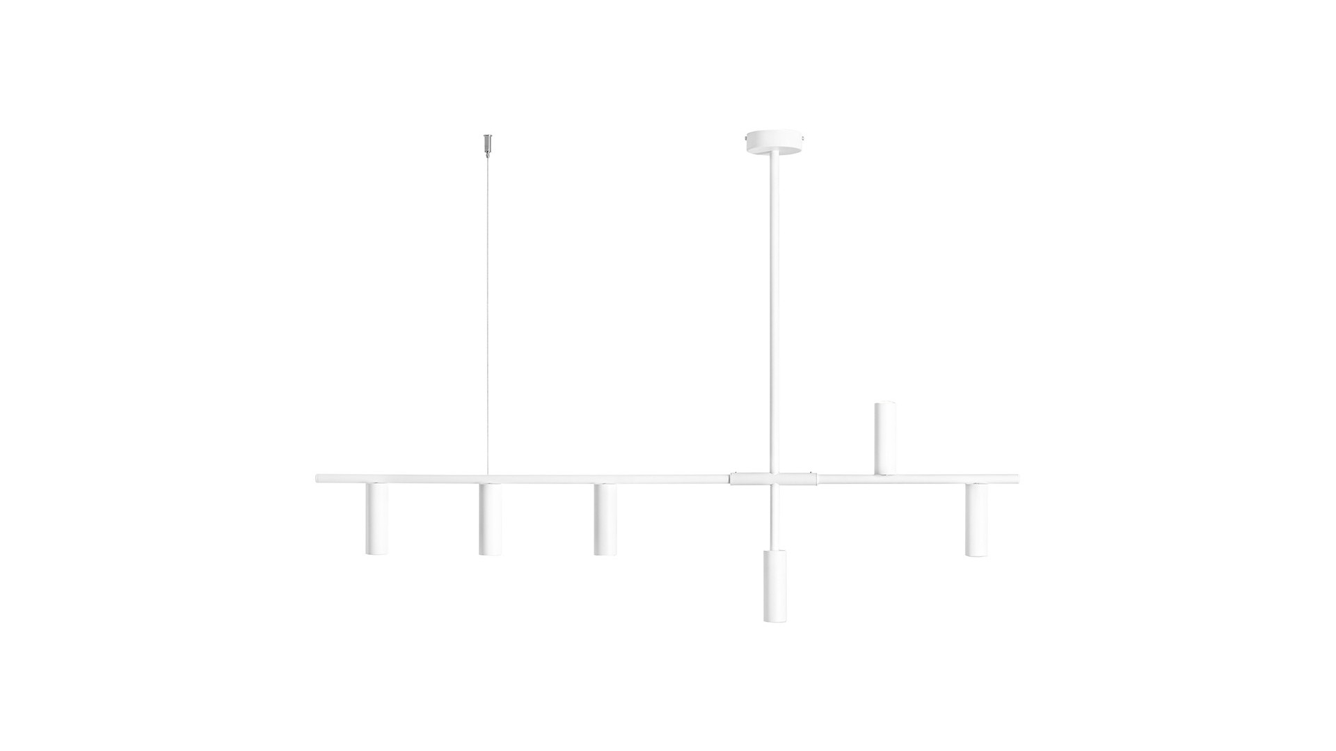 LAMPA WISZĄCA TREVO 6 ALL WHITE ALDEX 1104K - DAMI DOMO
